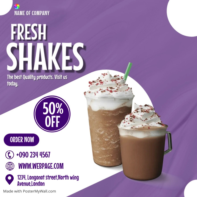 Copy of MILKSHAKES FLYER | PosterMyWall