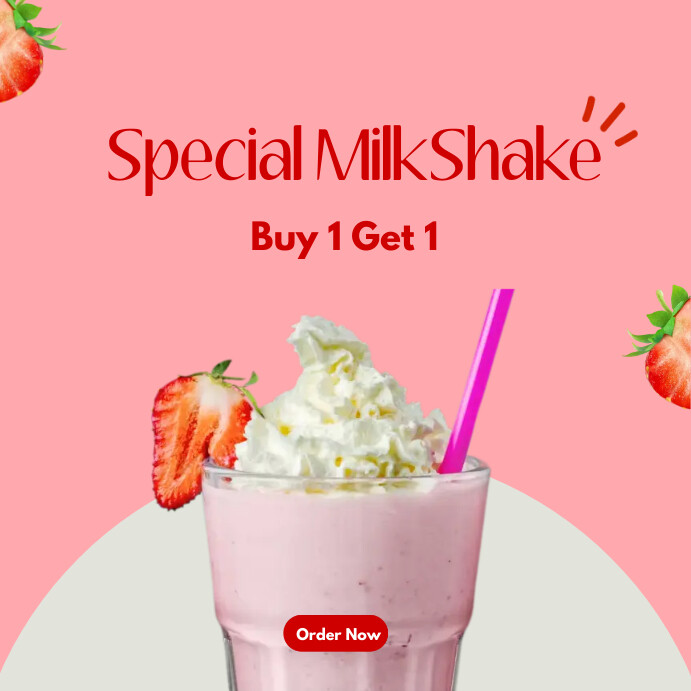 MILKSHAKES FLYERS MENU Template | PosterMyWall