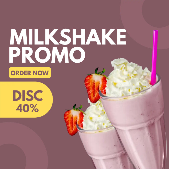 MILKSHAKES FLYERS MENU Template | PosterMyWall