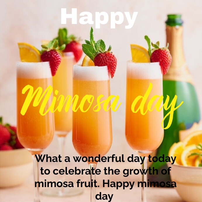 Plantilla de Mimosas day template | PosterMyWall