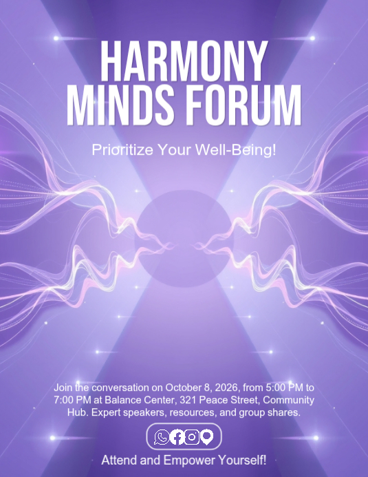 Mindful Moments Awareness Poster Template | PosterMyWall