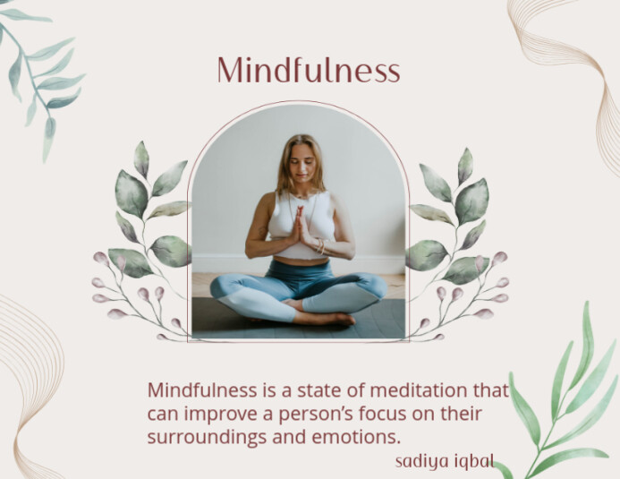 Copy of Mindfulness template | PosterMyWall