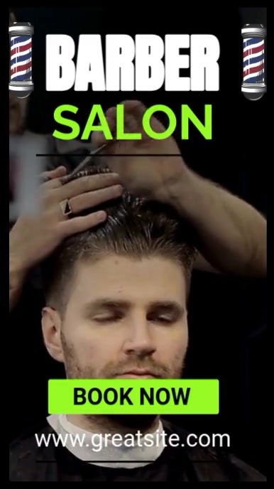 Modèle Minimal Barber Shop Advert | PosterMyWall