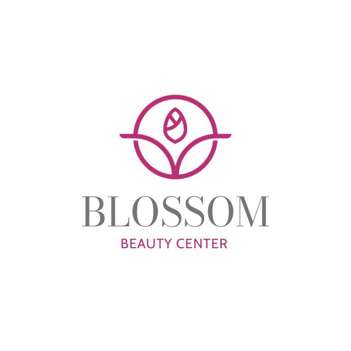 Minimal beauty center logo template flower ic | PosterMyWall