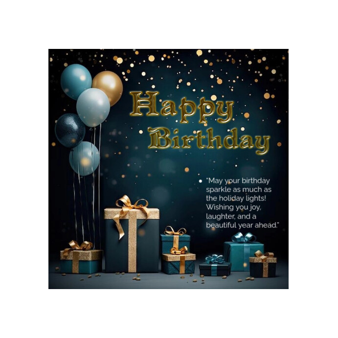 Minimal Birthday Instagram Post Templat | PosterMyWall
