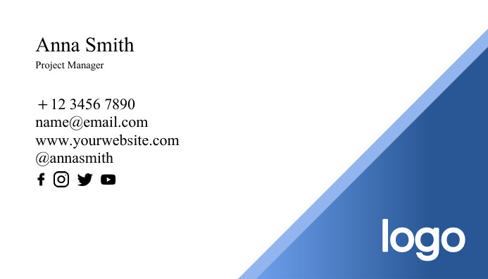 Copy of Minimal business card template | PosterMyWall