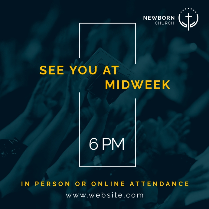 minimal church advertisement Template | PosterMyWall