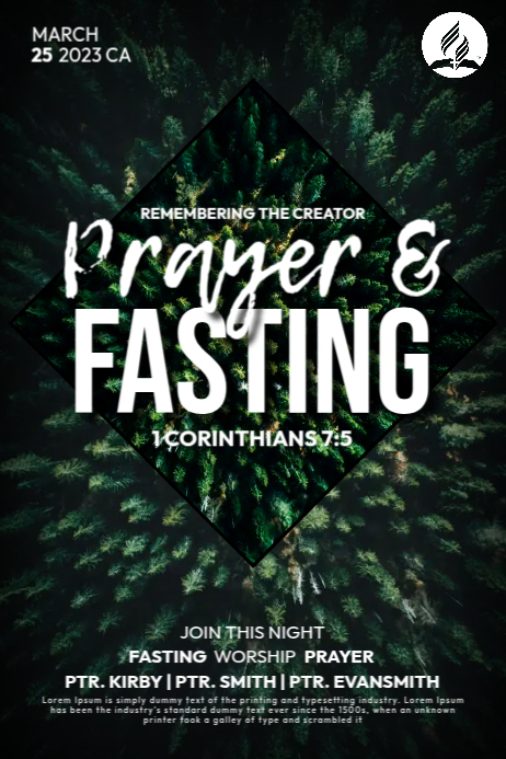 Minimal Church Poster Ads Template | PosterMyWall