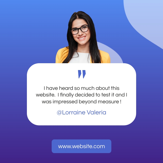 minimal client recension instagram post banne Template | PosterMyWall