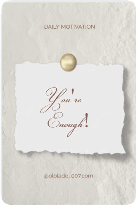 Minimal Daily Motivation Poster Template | PosterMyWall