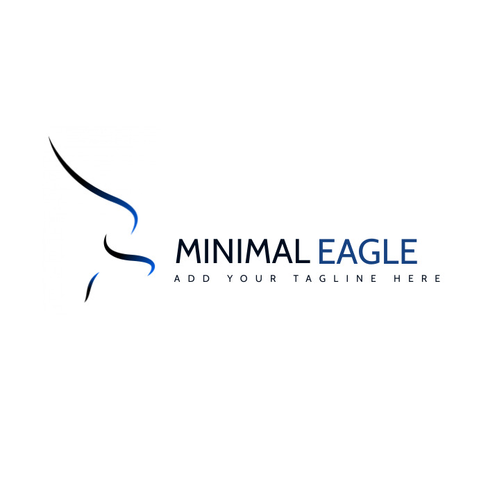 minimal eagle logo icon template design | PosterMyWall