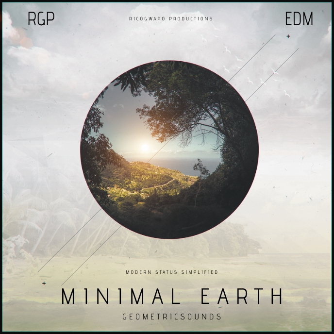 Minimal Earth Sounds Album Artwork Template | PosterMyWall