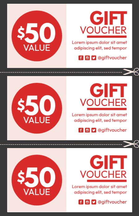 Minimal Gift Voucher Template | PosterMyWall