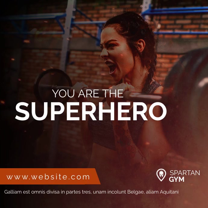 minimal gym advertisement Template | PosterMyWall