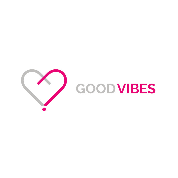 minimal heart icon logo grey and red purple t Template | PosterMyWall