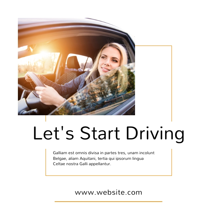 Copy of minimal instagram post banner driving adverti | PosterMyWall