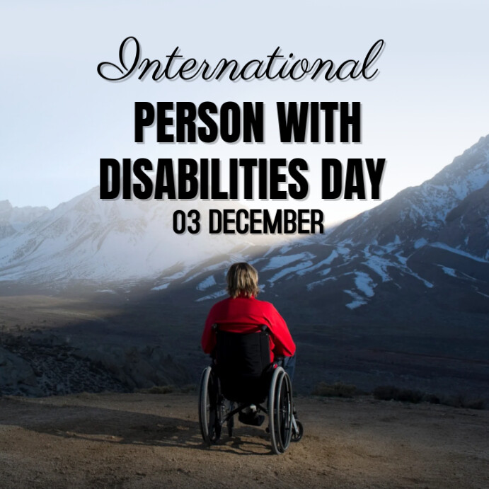 Plantilla de Minimal International Day Of Person With Disability ...