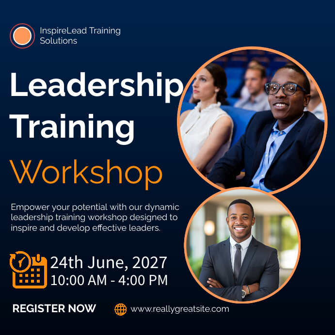 Minimal Leadership Training Instagram Post Template | PosterMyWall