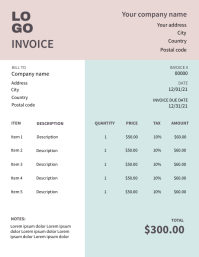 Invoice Template | PosterMyWall