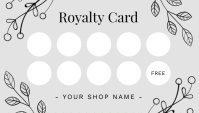 Minimal Royalty card template | PosterMyWall
