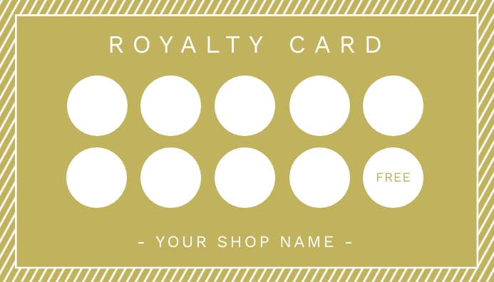 Minimal Royalty card template | PosterMyWall