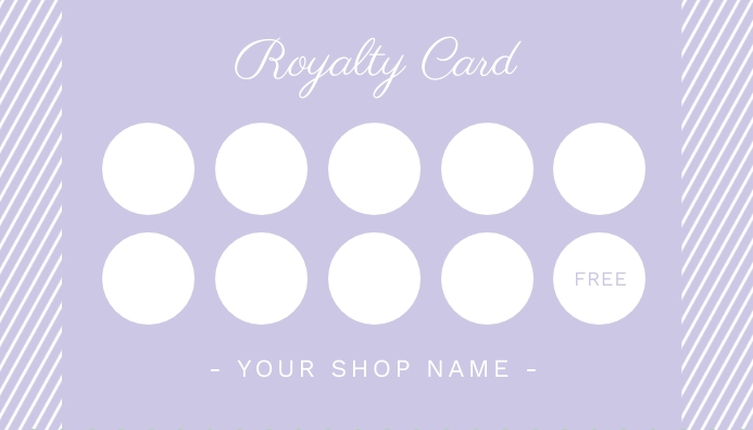 Plantilla de Minimal Royalty card template | PosterMyWall