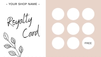 Minimal Royalty card template | PosterMyWall