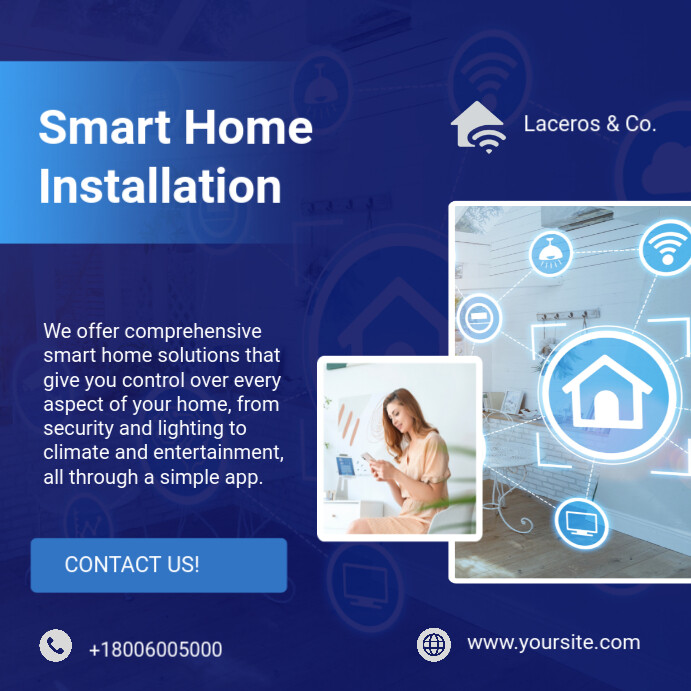 Copy of Minimal Smart Home Installation Ad | PosterMyWall