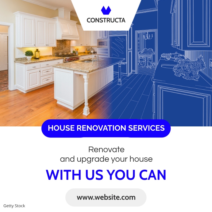 minimal square instagram house renovation ser Template | PosterMyWall