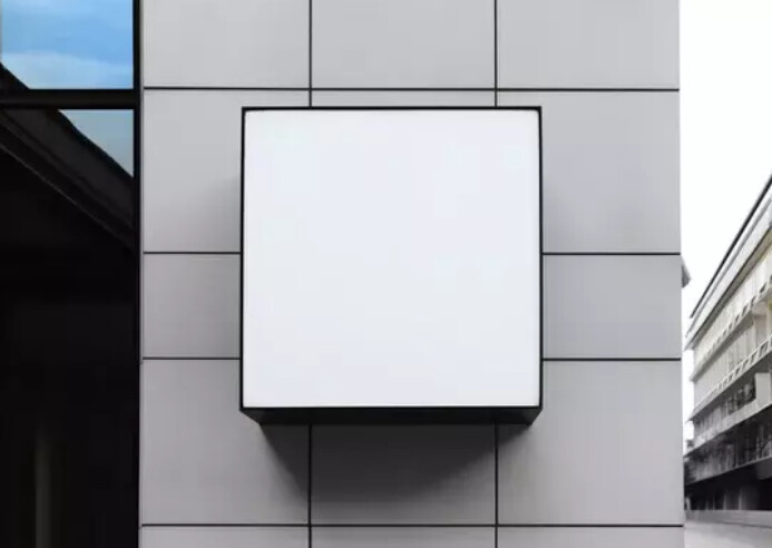 Copy of Minimal Square Shop Signboard Mockup | PosterMyWall