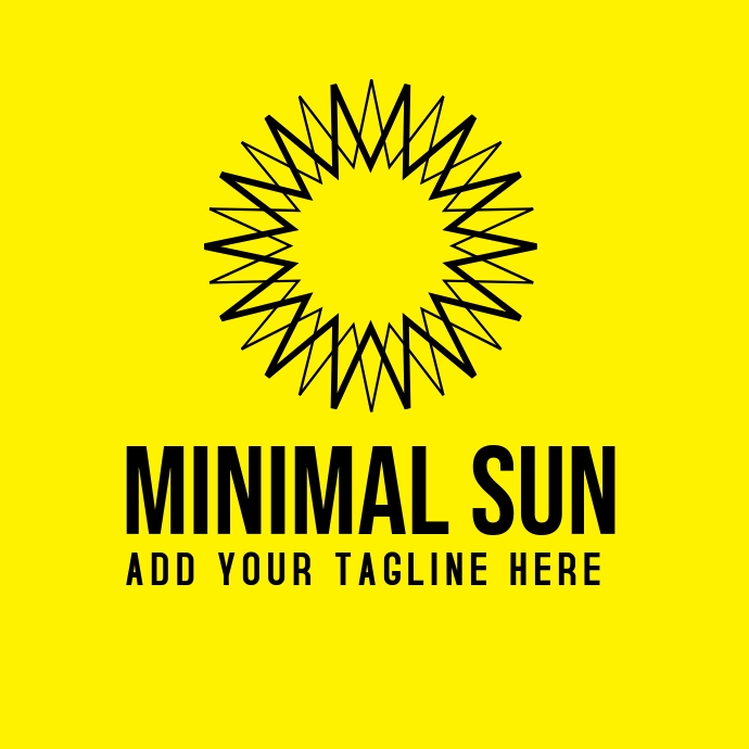 Copy of minimal sun logo | PosterMyWall