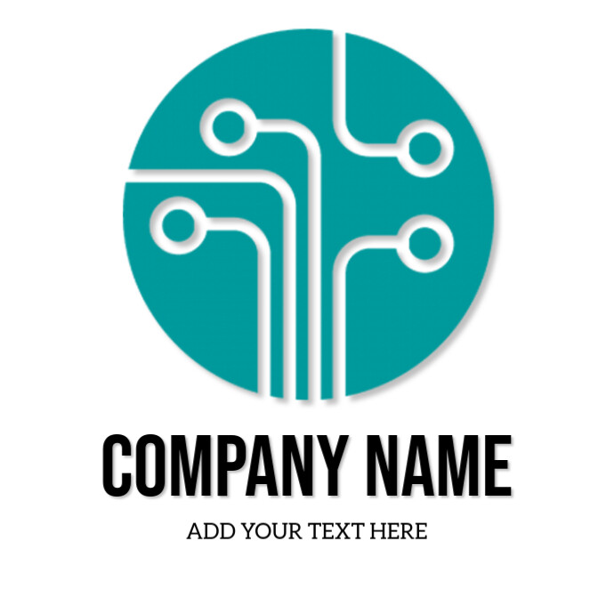 Minimal Technology Brand Logo Template | PosterMyWall