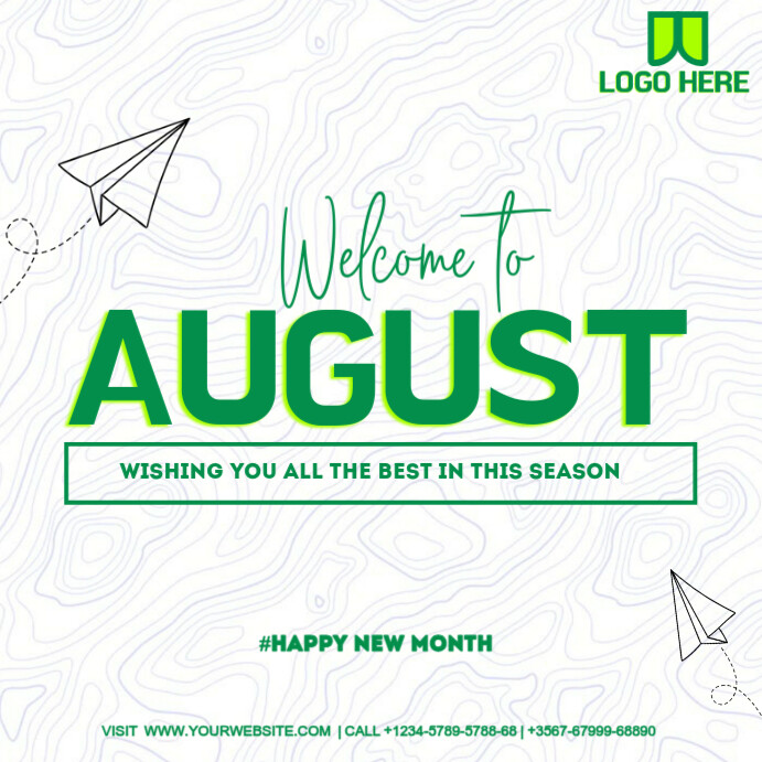 Copy of Minimal Welcome August Flyer – Clean & Editable Monthly ...