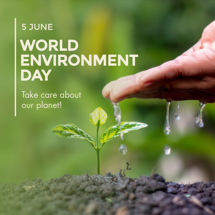Plantilla de Minimal World Environment Day Instagram Post | PosterMyWall
