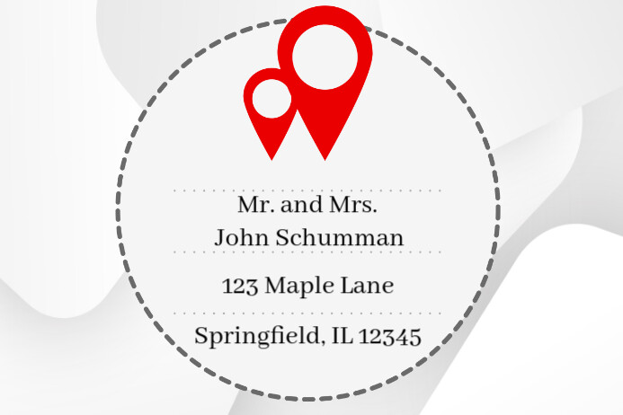 Minimalist Address Label Template | PosterMyWall
