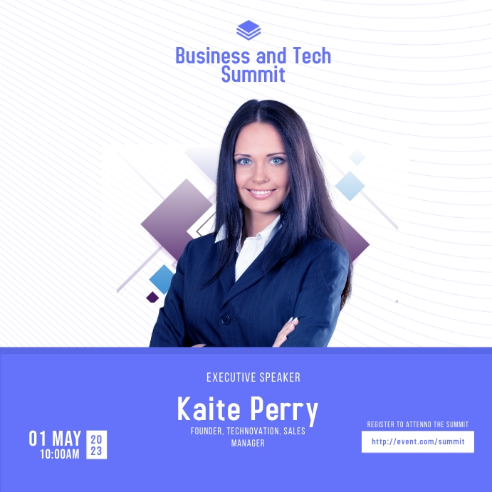 Copy of Minimalist Business & Tech summit speaker | PosterMyWall