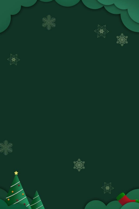 Plantilla de Minimalist Christmas green background | PosterMyWall