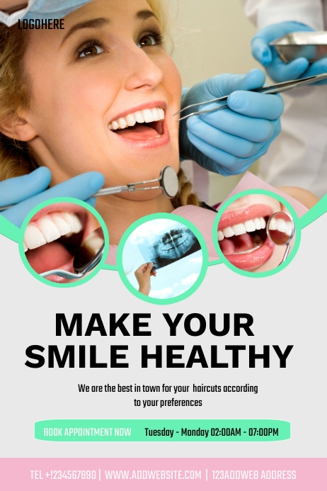 MINIMALIST DENTAL POSTER Template | PosterMyWall