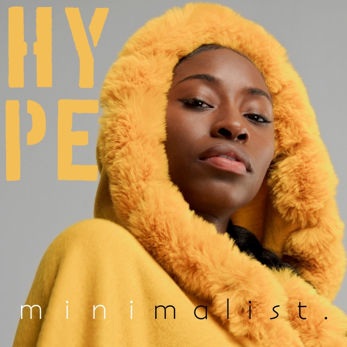 HYPE | minimalist Template | PosterMyWall