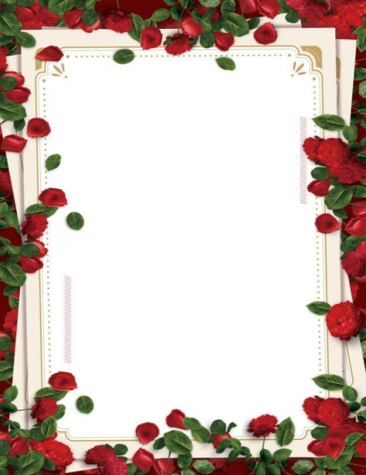 Minimalist floral border template | PosterMyWall