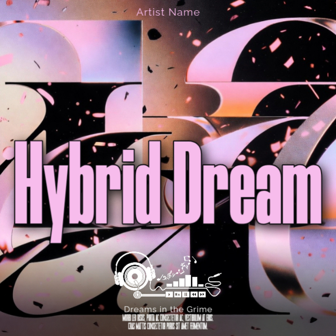 Minimalist Indie Sleaze K-Pop Hybrid Cover Design - Bold Typography ...