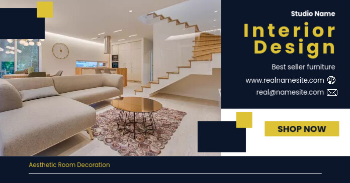 Minimalist Interior Design Facebook Template | PosterMyWall