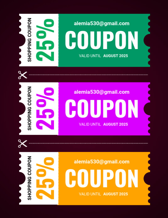 Minimalist Shopping Coupon Template | PosterMyWall