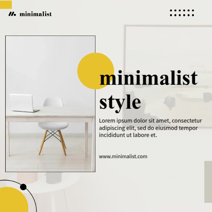Copy of Minimalist Style Template | PosterMyWall