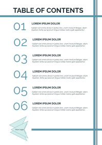 Table of Contents Template | PosterMyWall