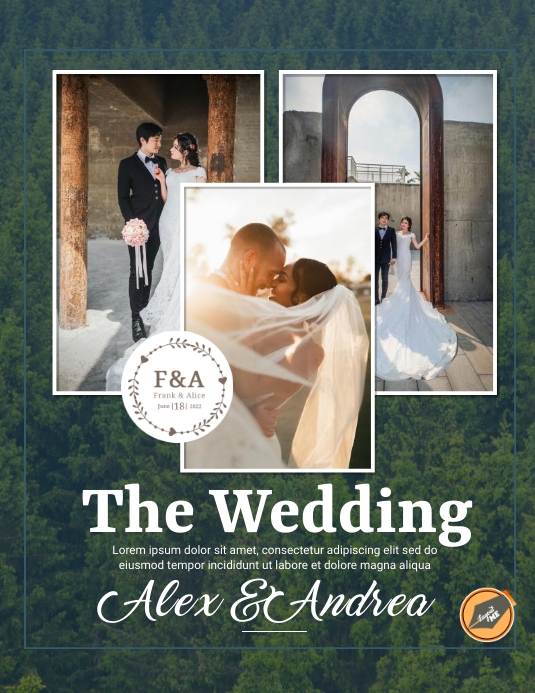 Minimalist Wedding Ads Template | PosterMyWall