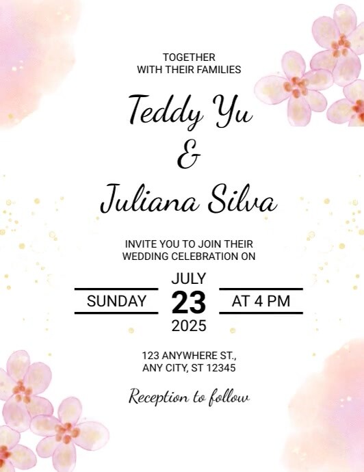 Copy of Minimalist Wedding Invitation Ads | PosterMyWall