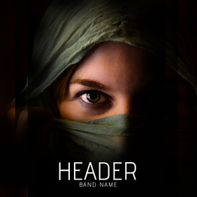 Dark Aesthetic Plastic Foil Black Album Cover Template | PosterMyWall