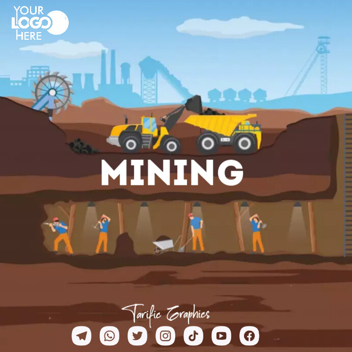 mining Template | PosterMyWall