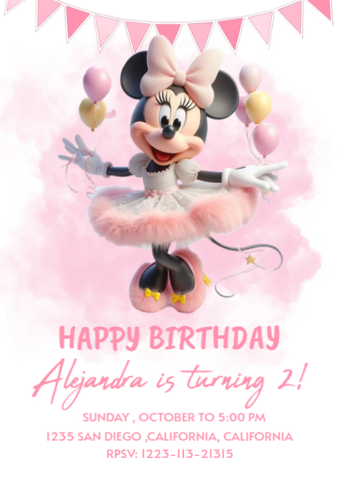 minnie Template | PosterMyWall